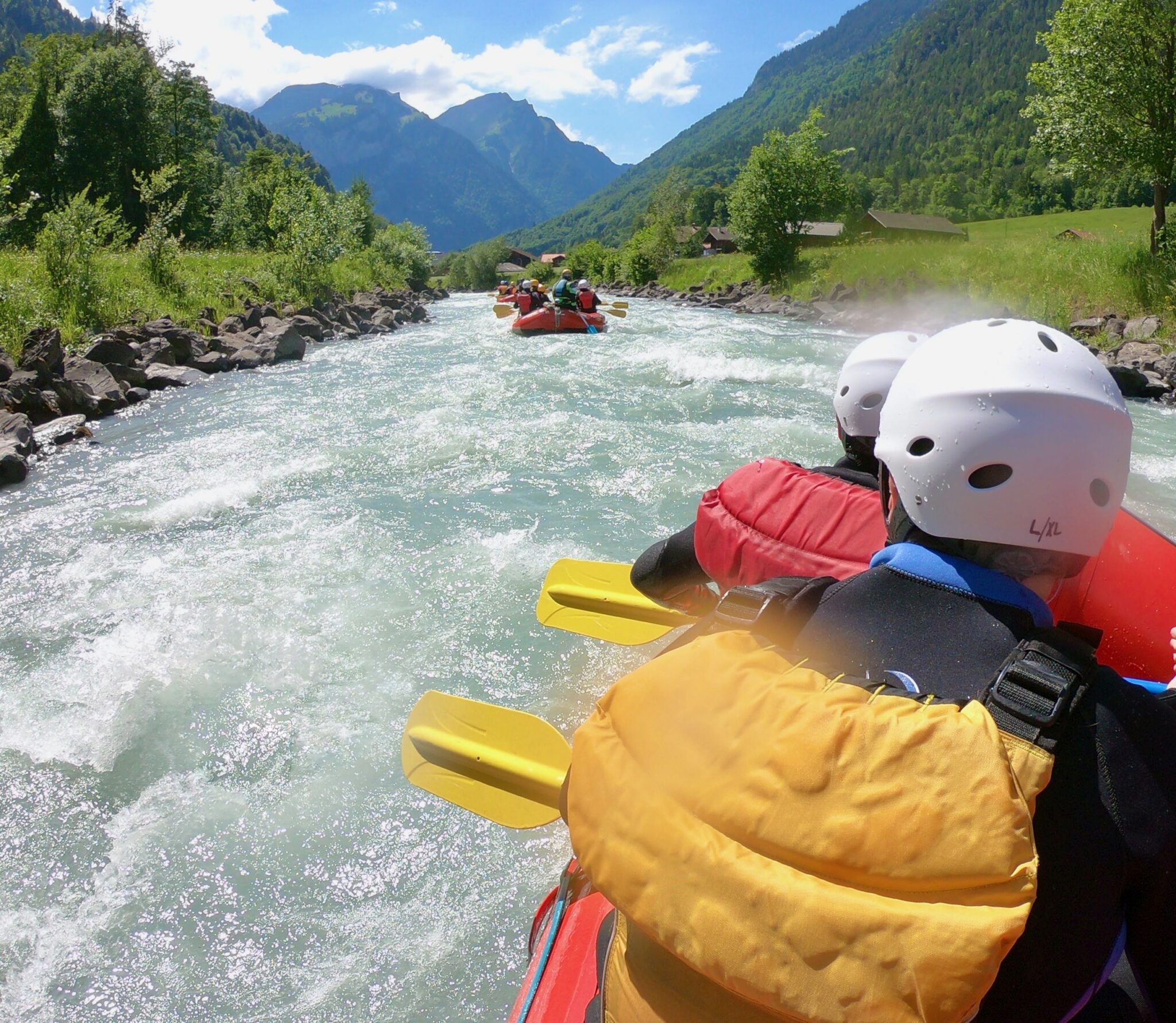 Rafting the Lütschine River – Interlaken - Square Lily Pad